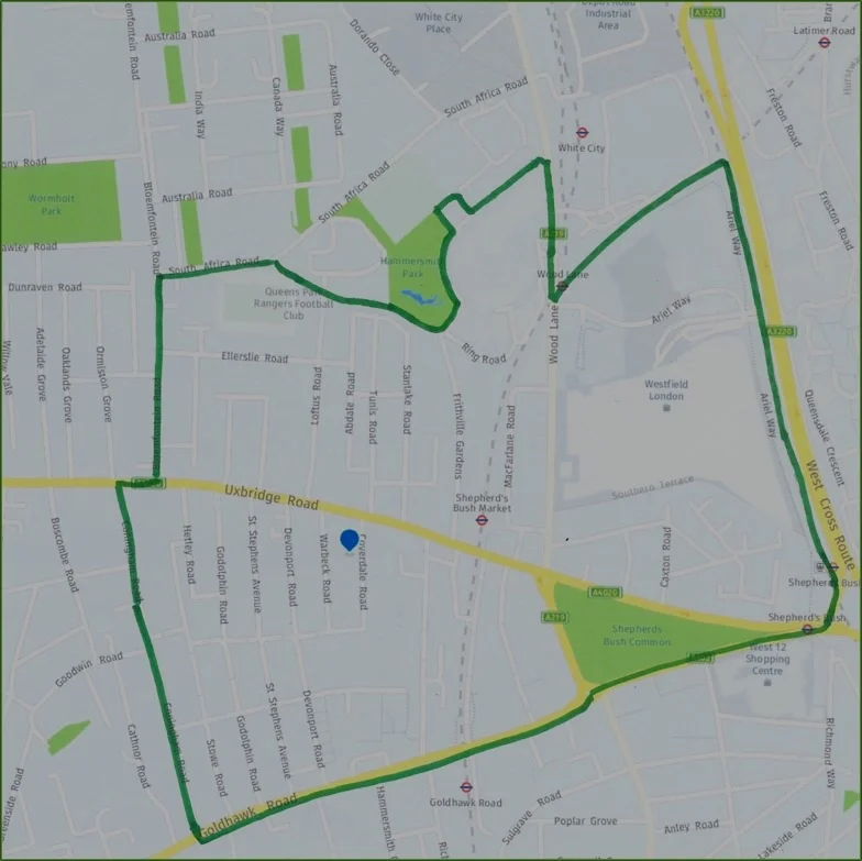 Parish Boundaries — St Stephens and St Thomas W12