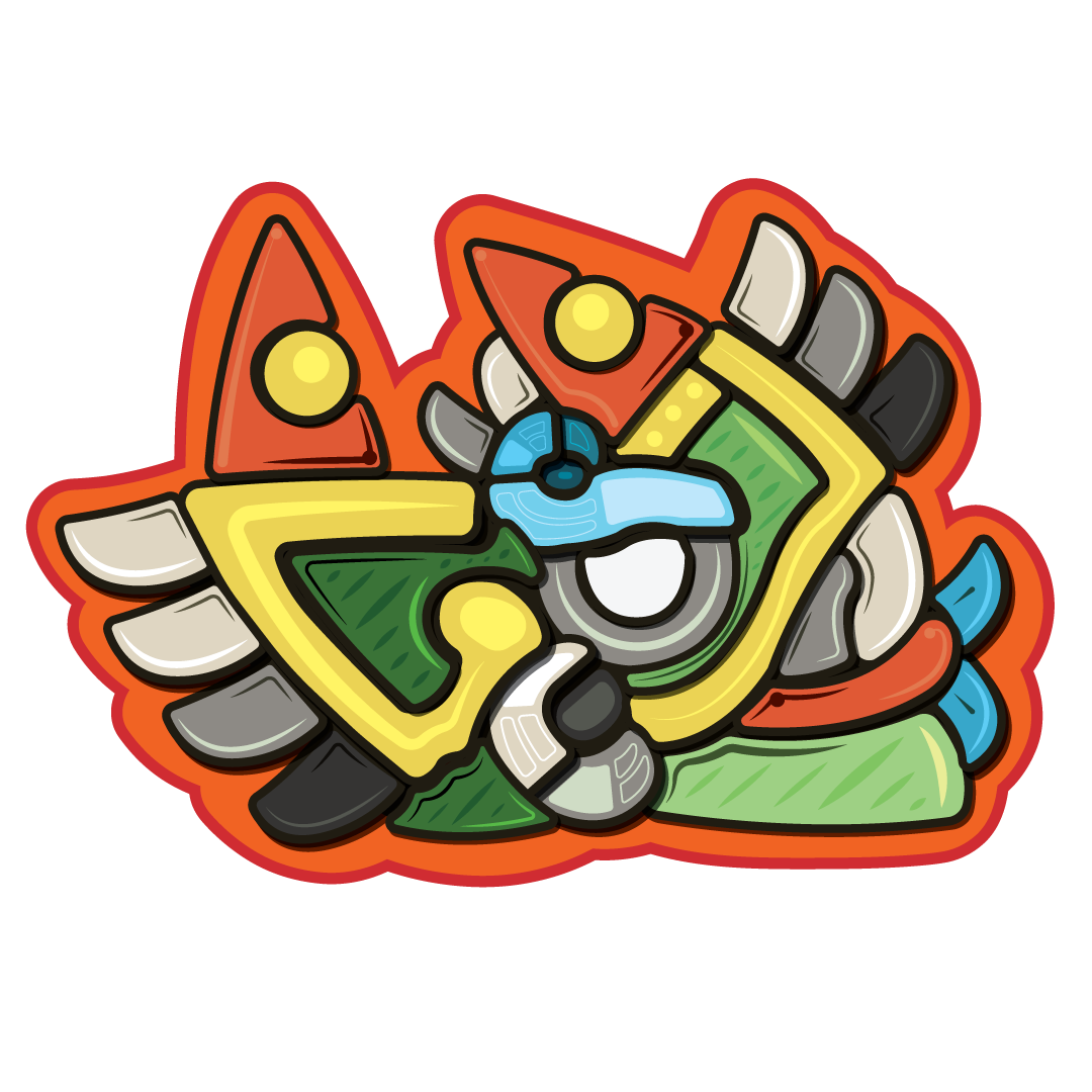 Diseño Mesoamericano Stickers — Izelillustrations