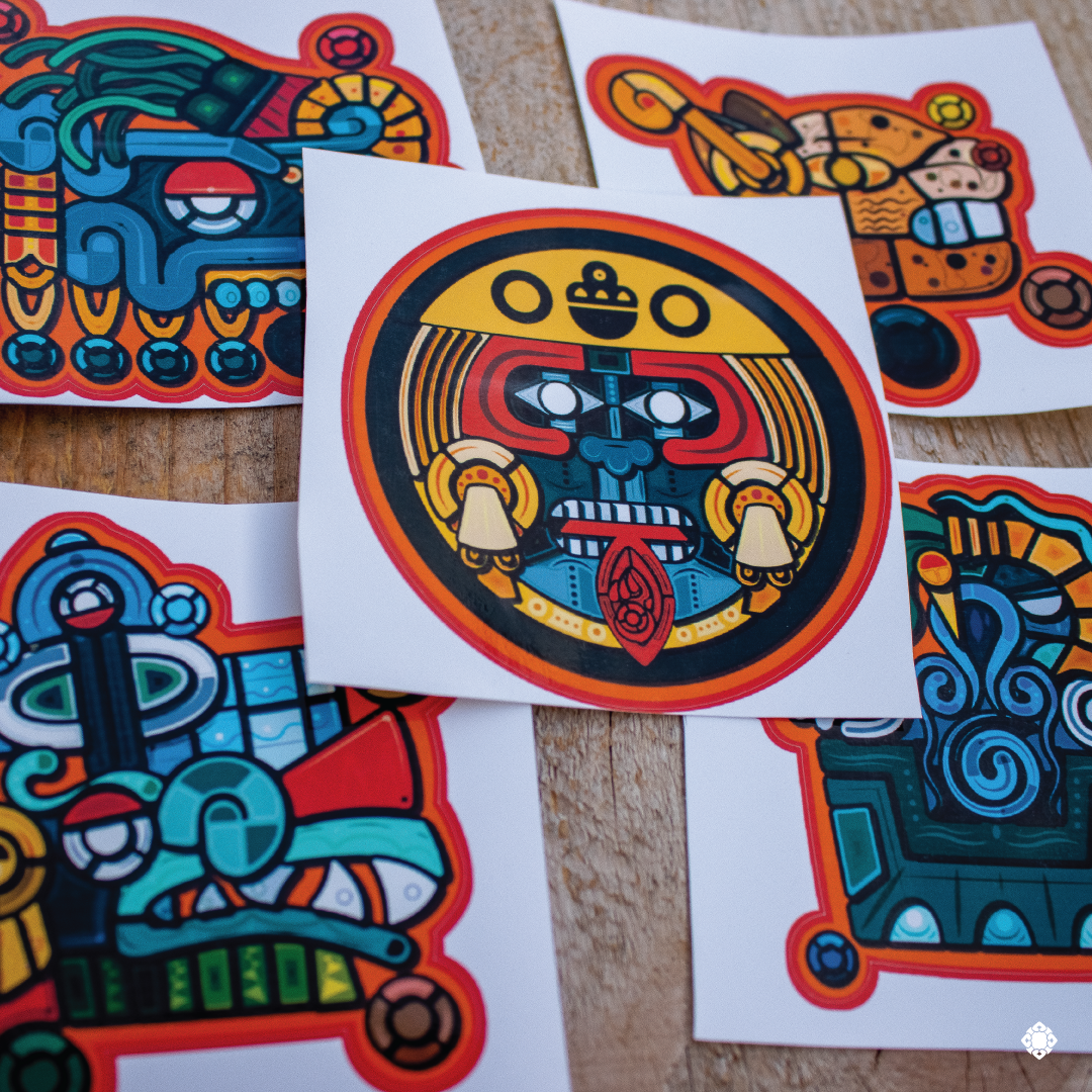 Diseño Mesoamericano Stickers — Izelillustrations