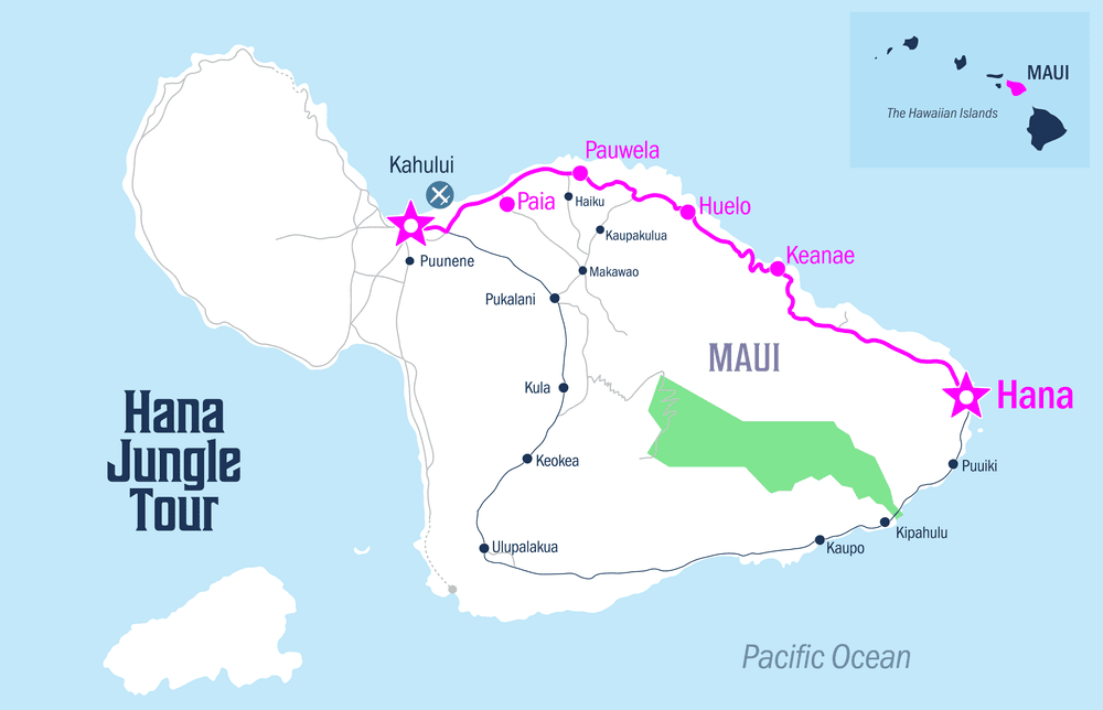 Hana Reverse Full loop tour and Hana Jungle Tour — Local Maui Tour