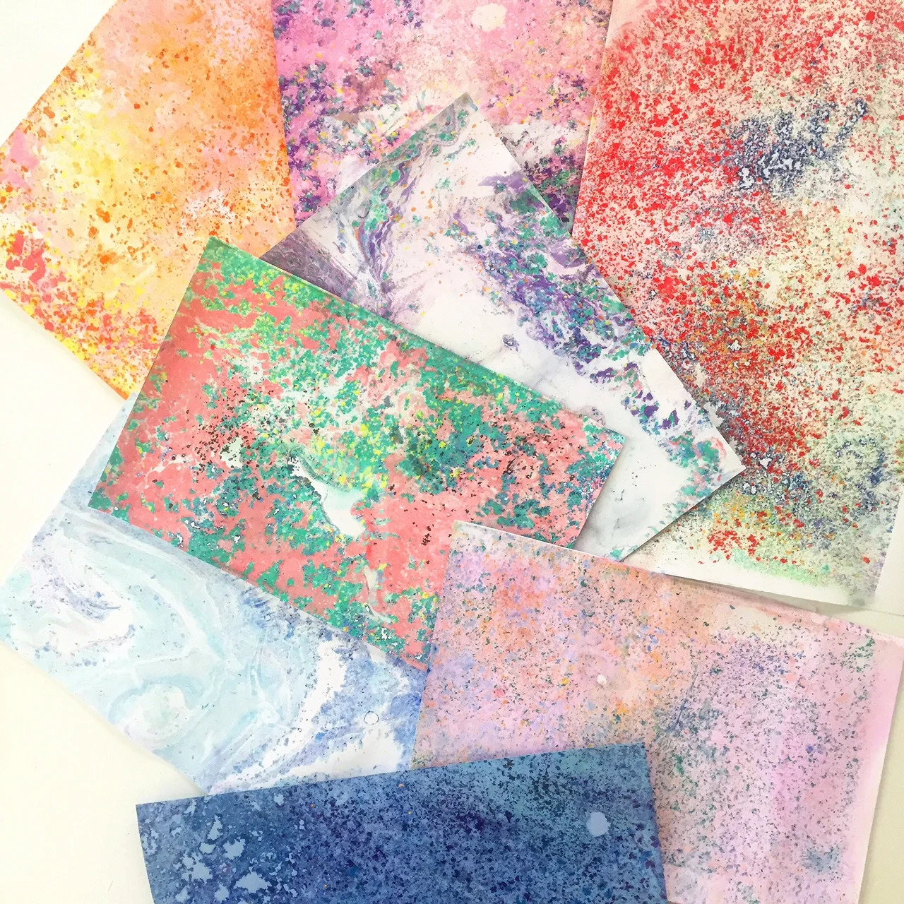 Floating Chalk Impressionist Paintings — ART CAMP