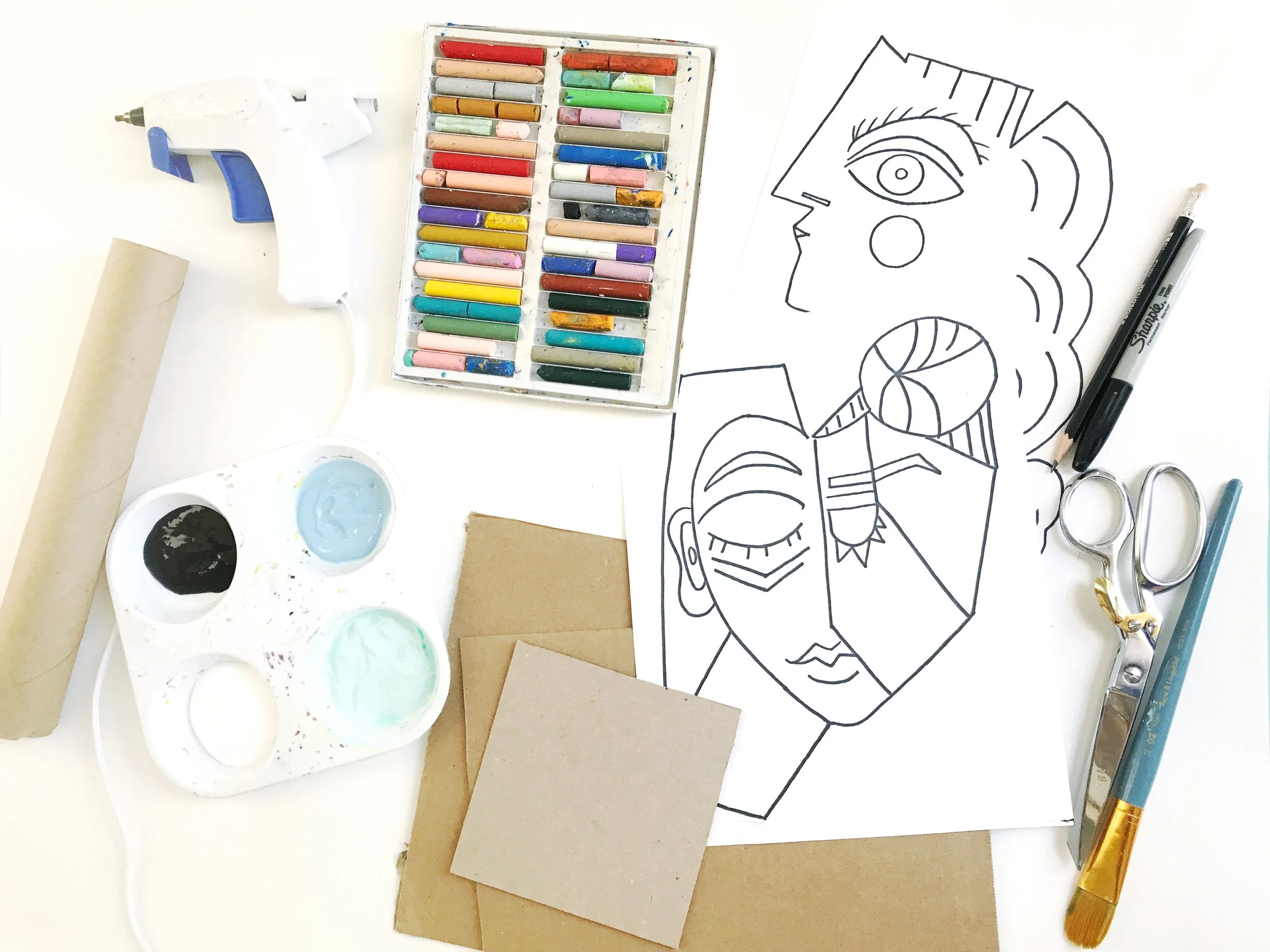 Picasso Style Paper Sculpture — ART CAMP