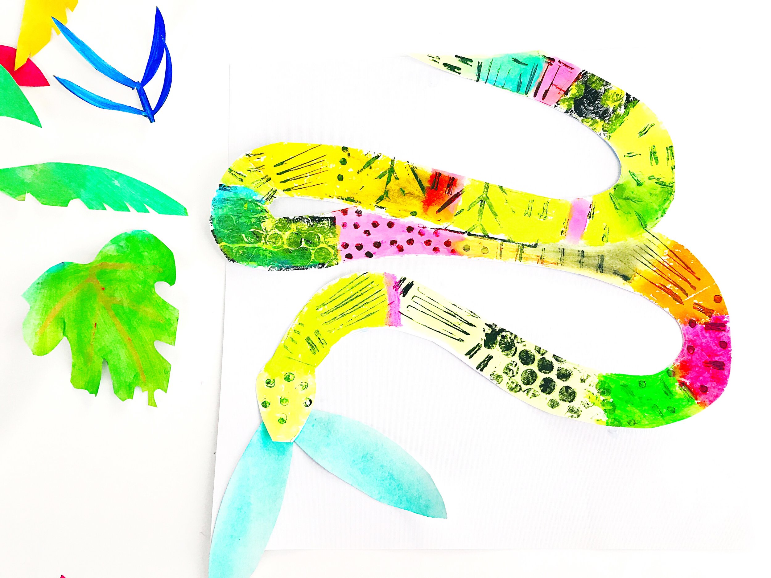Mark Making Jungle Snake — ART CAMP