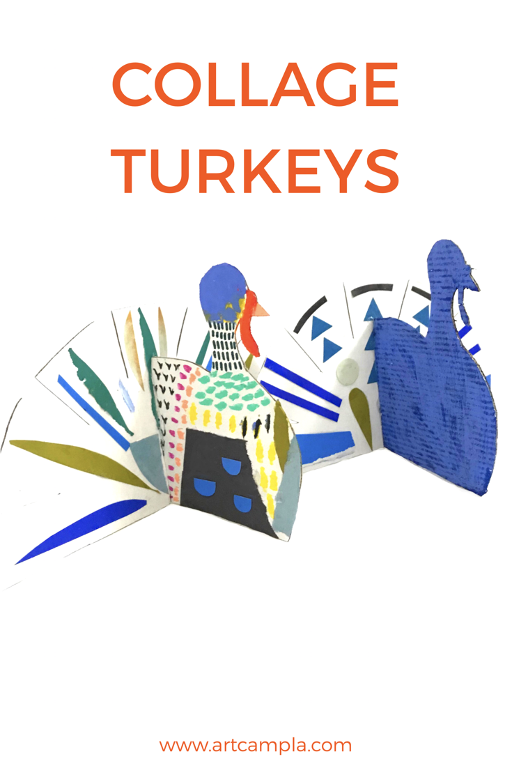 Cardboard Collage Turkey — ART CAMP