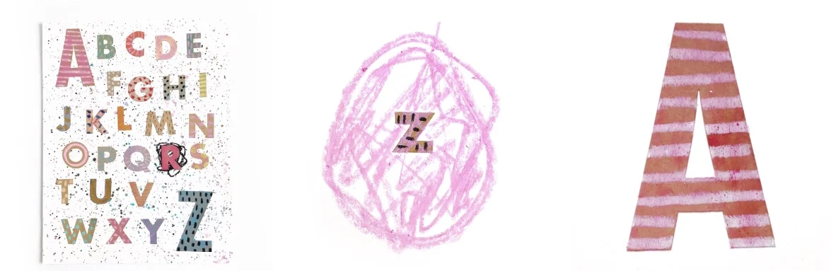 Alphabet Art For Kids - Collage With Letters — ART CAMP