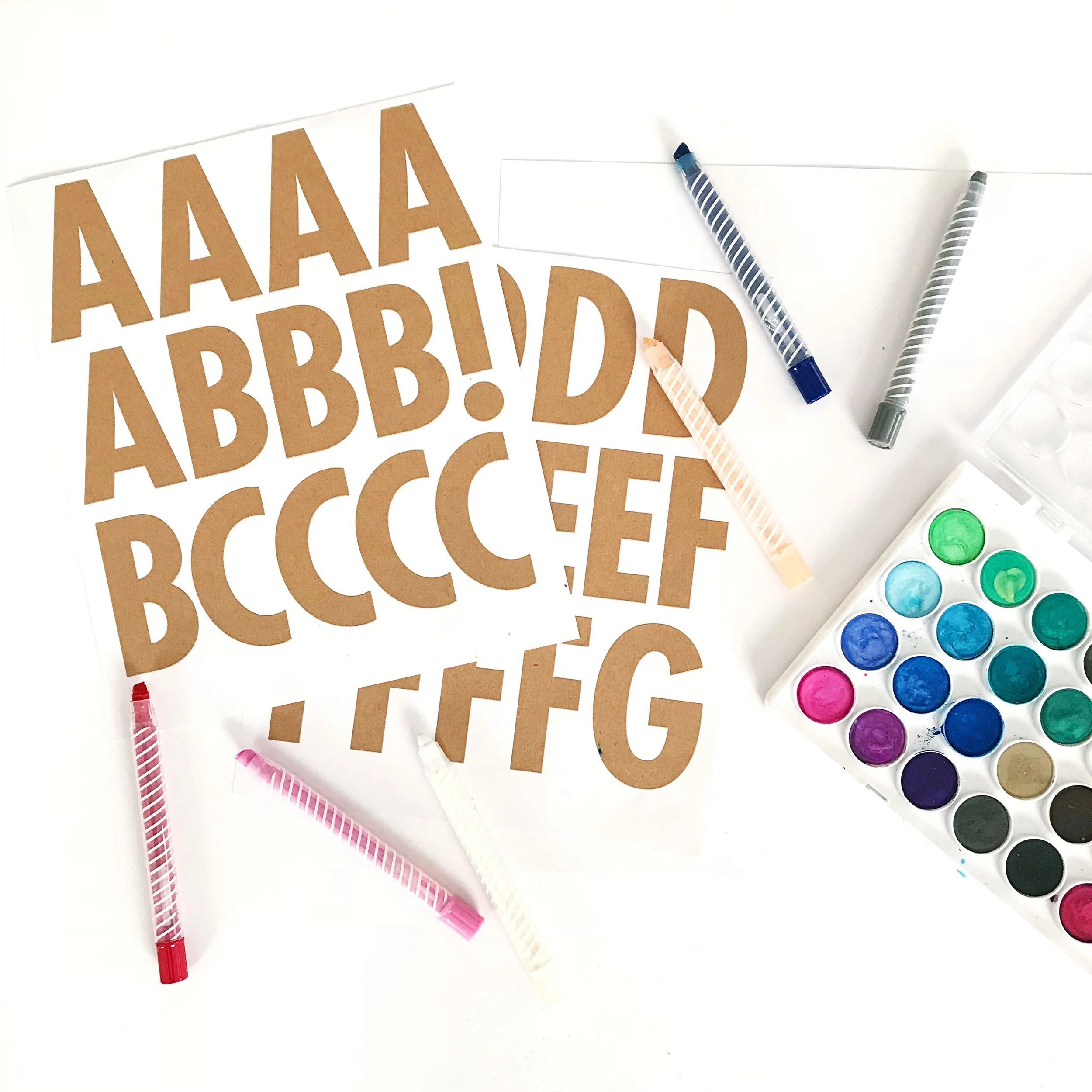 Alphabet Art For Kids - Collage With Letters — ART CAMP