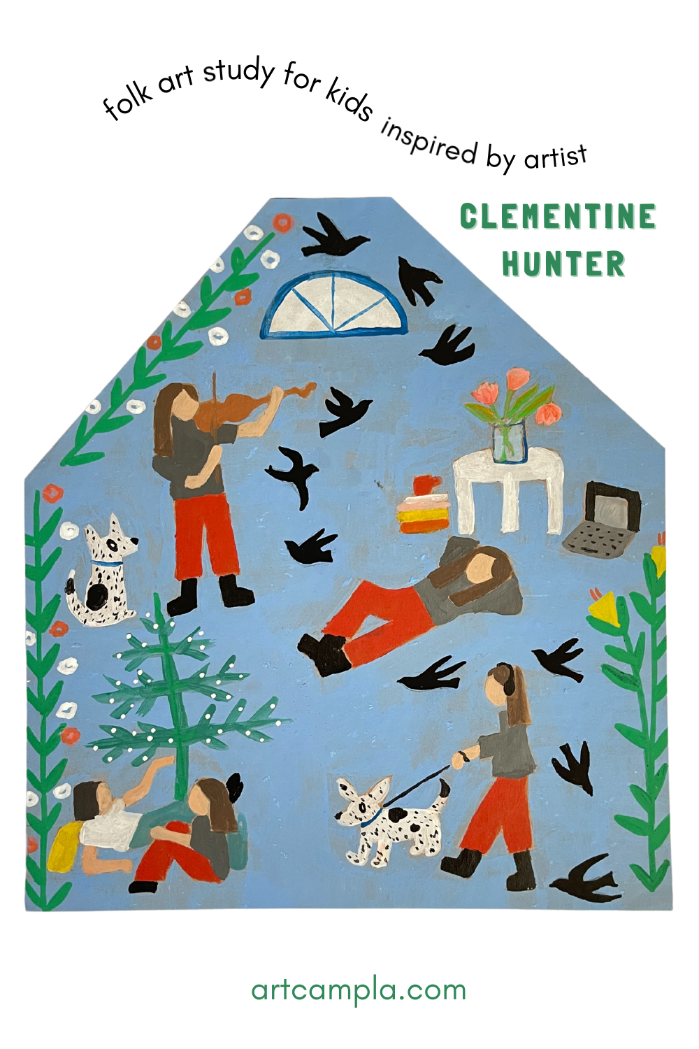 Black History Artist Study For Kids Inspired By Clementine Hunter — ART ...