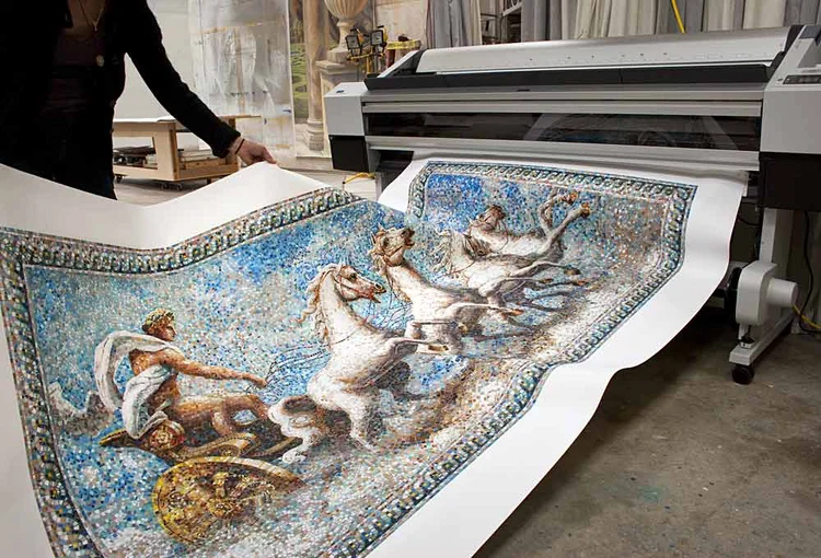 Hand Painted Wall Murals, Printed Murals, Fine Art Printing and Mosaic ...