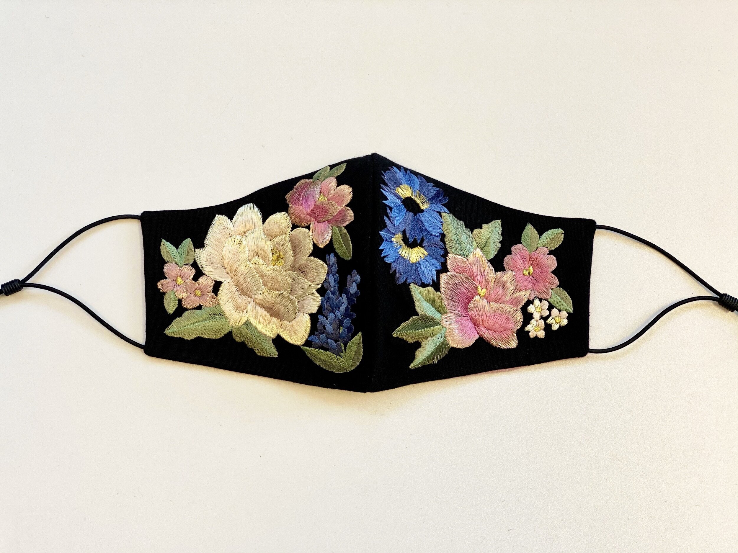 Embroidered face mask — Jenny King Embroidery