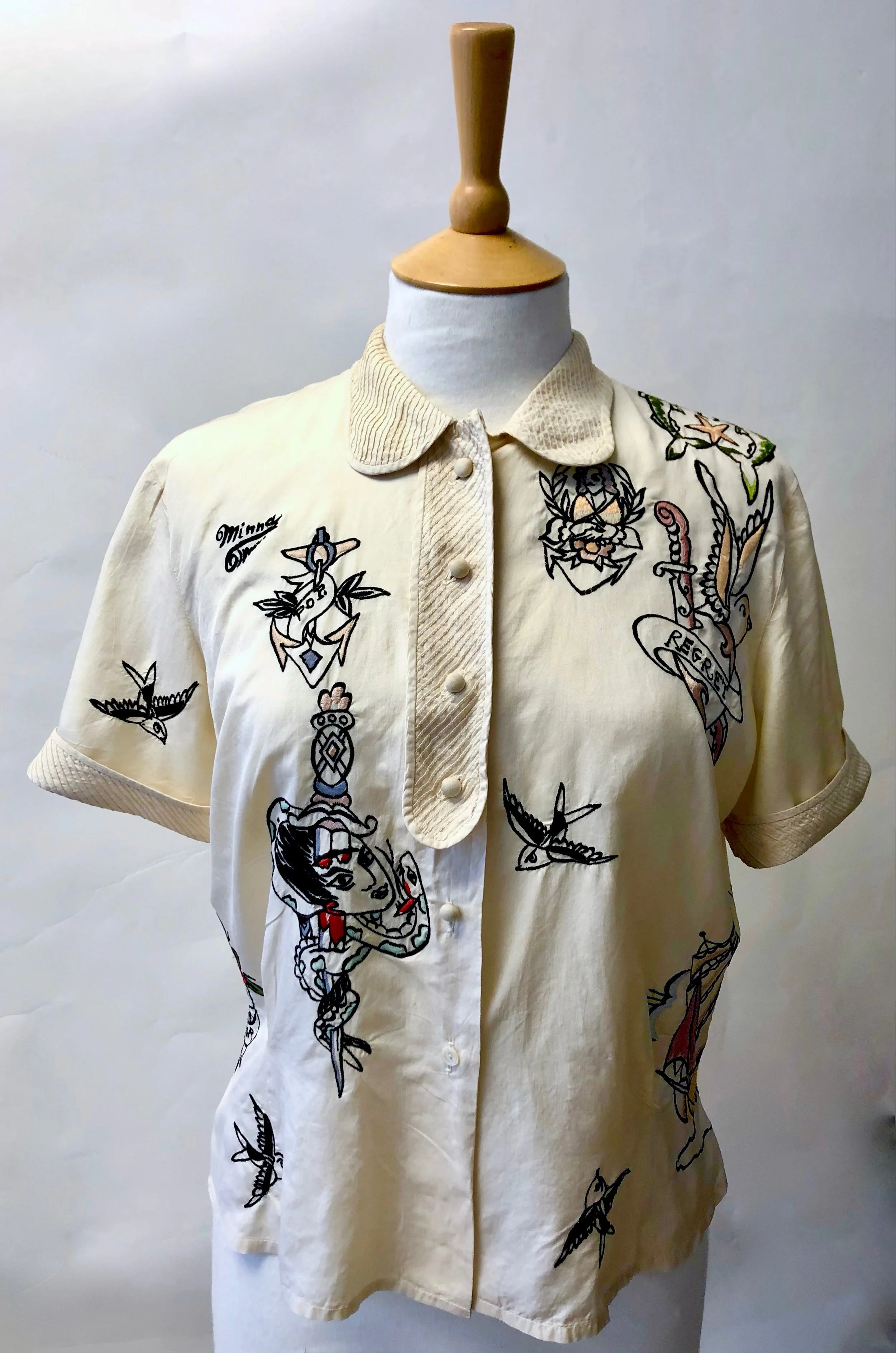 Embroidered face mask — Jenny King Embroidery