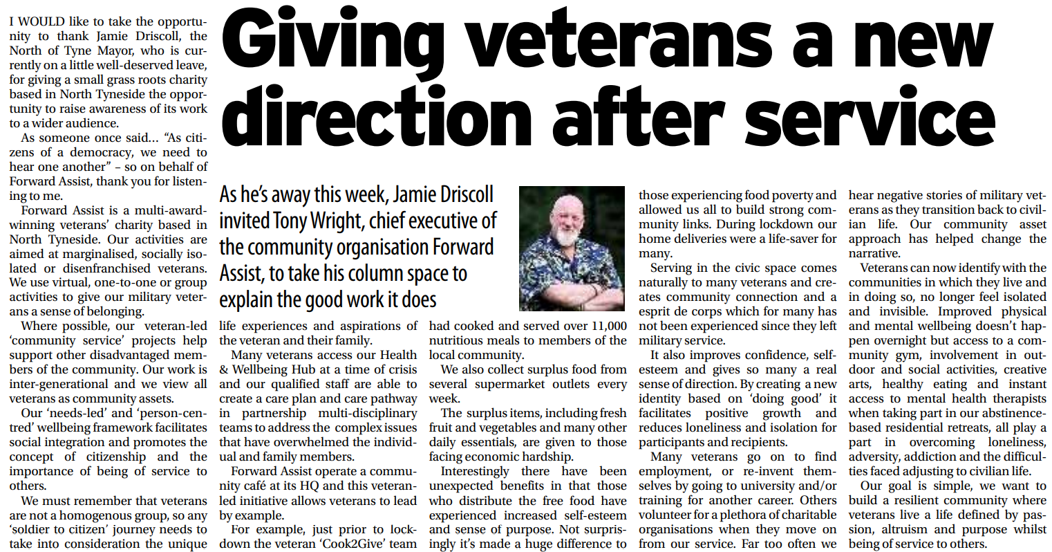 Giving Veterans A New Direction In Life After Military Service ...