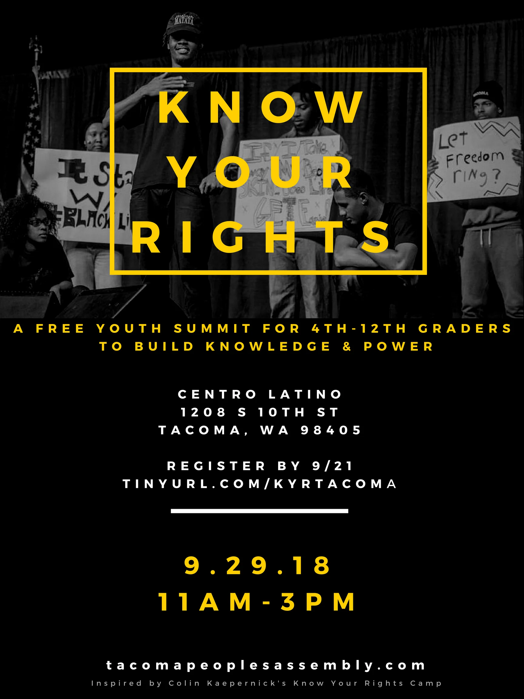 Know Your Rights Youth Summit — The People's Assembly