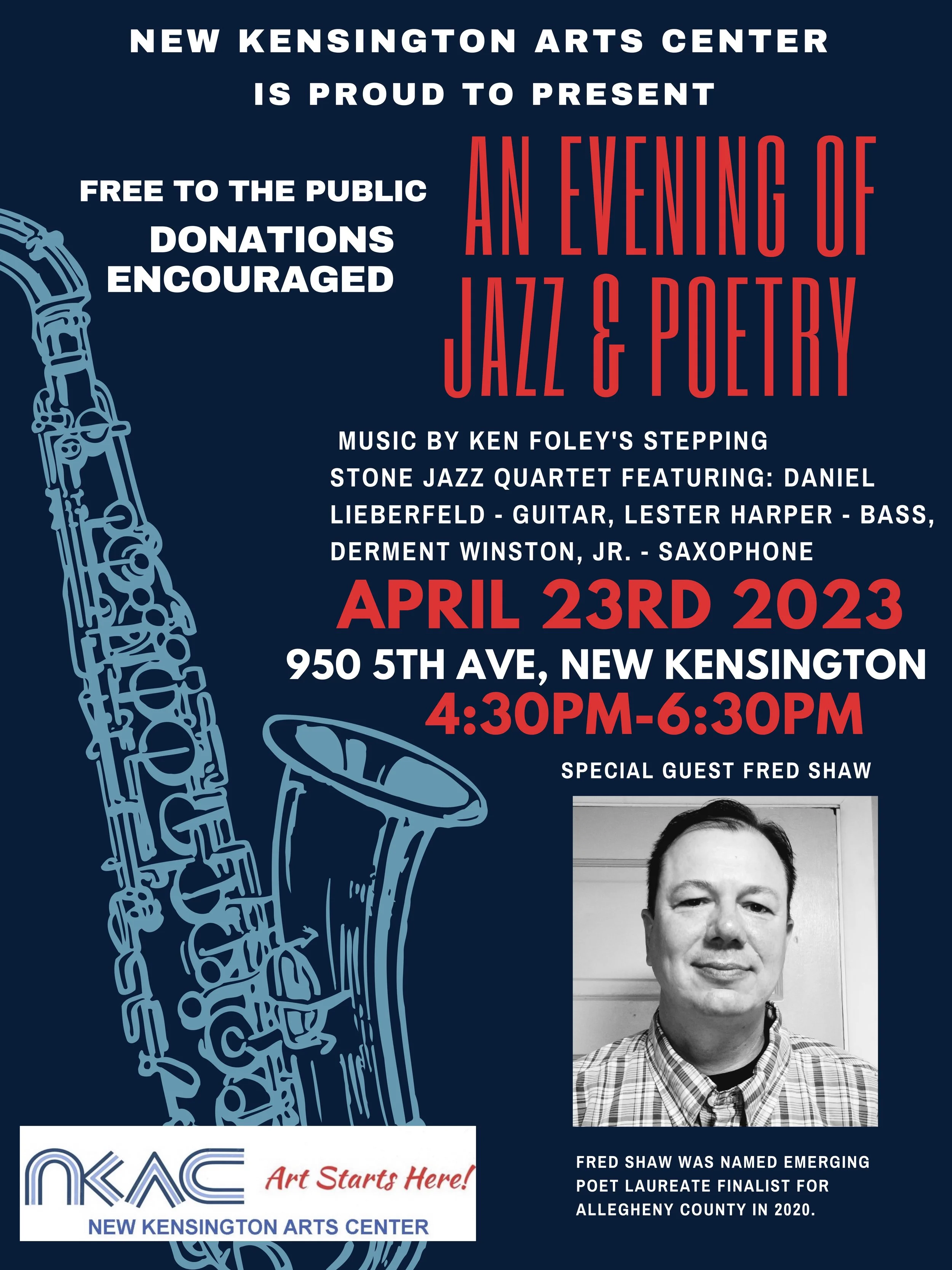 Jazz and Poetry at the New Kensington Arts Center with Ken Foley's ...