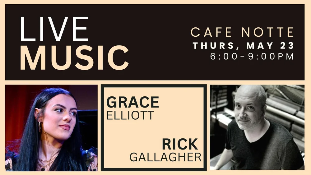 Grace Elliott and Rick Gallagher at Cafe Notte, Emsworth — WZUM Jazz ...