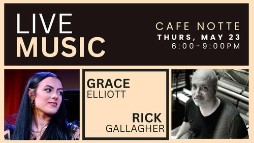 Grace Elliott and Rick Gallagher at Cafe Notte, Emsworth — WZUM Jazz ...