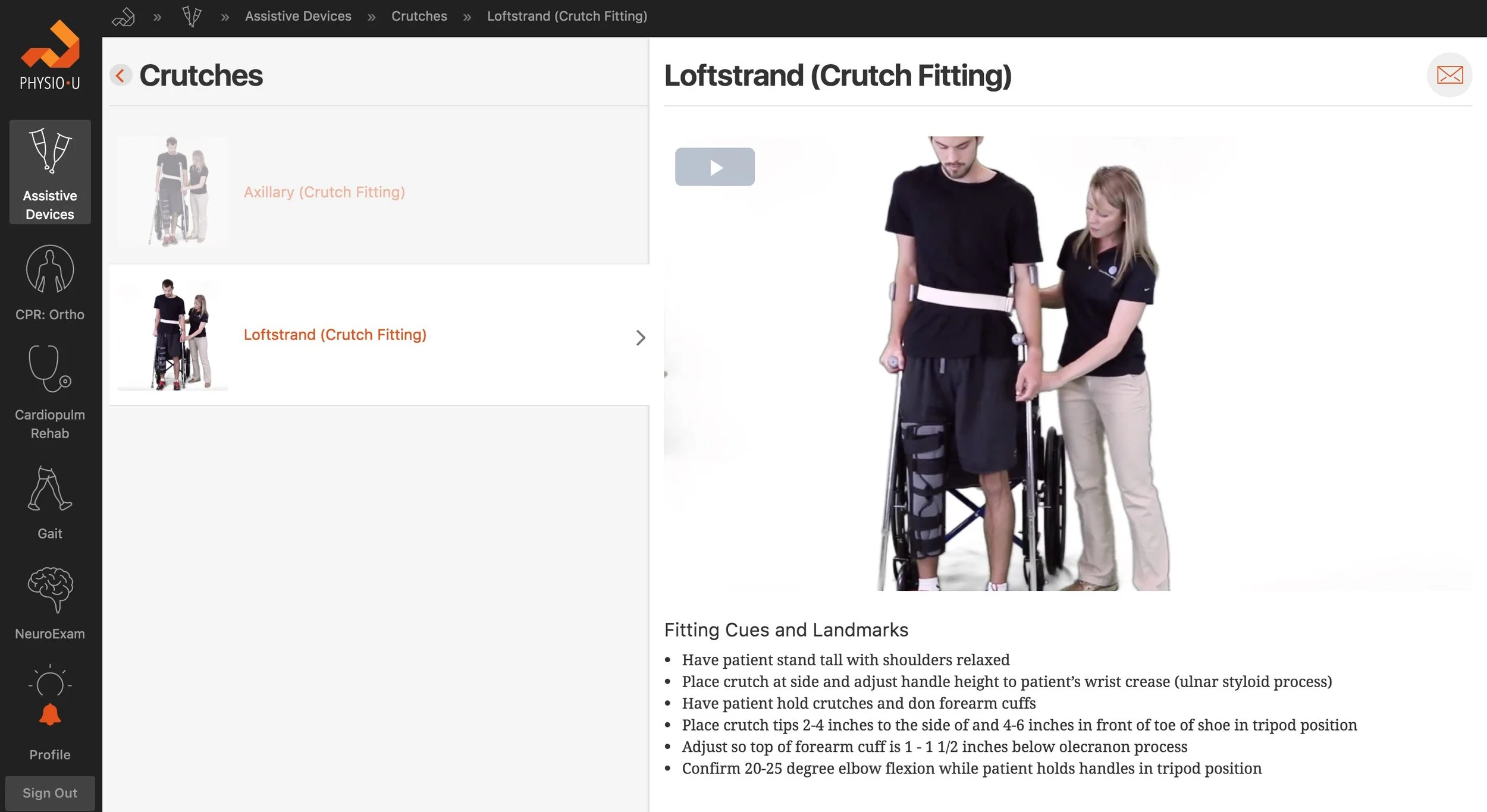 PhysioU: Assistive Devices, Transfers, Gait Training app is finally ...