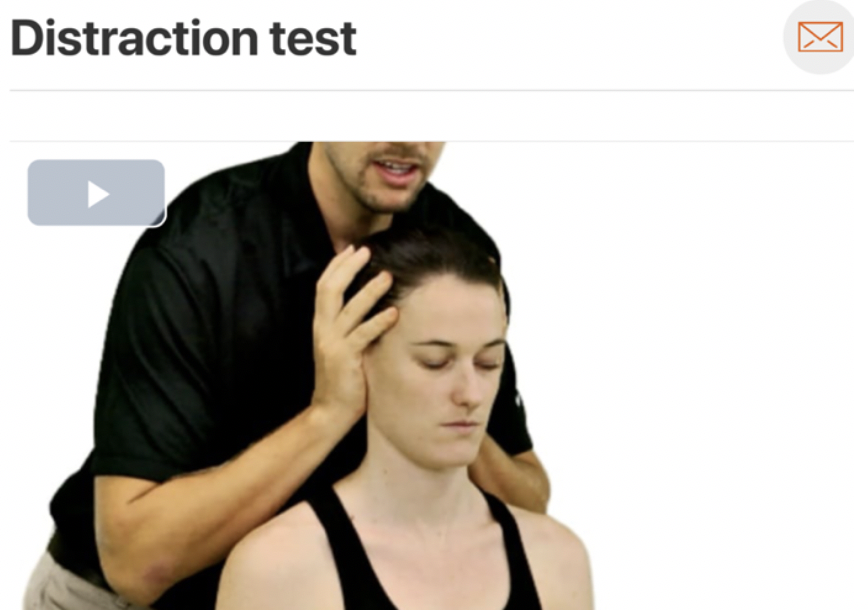 Cervical Distraction Test