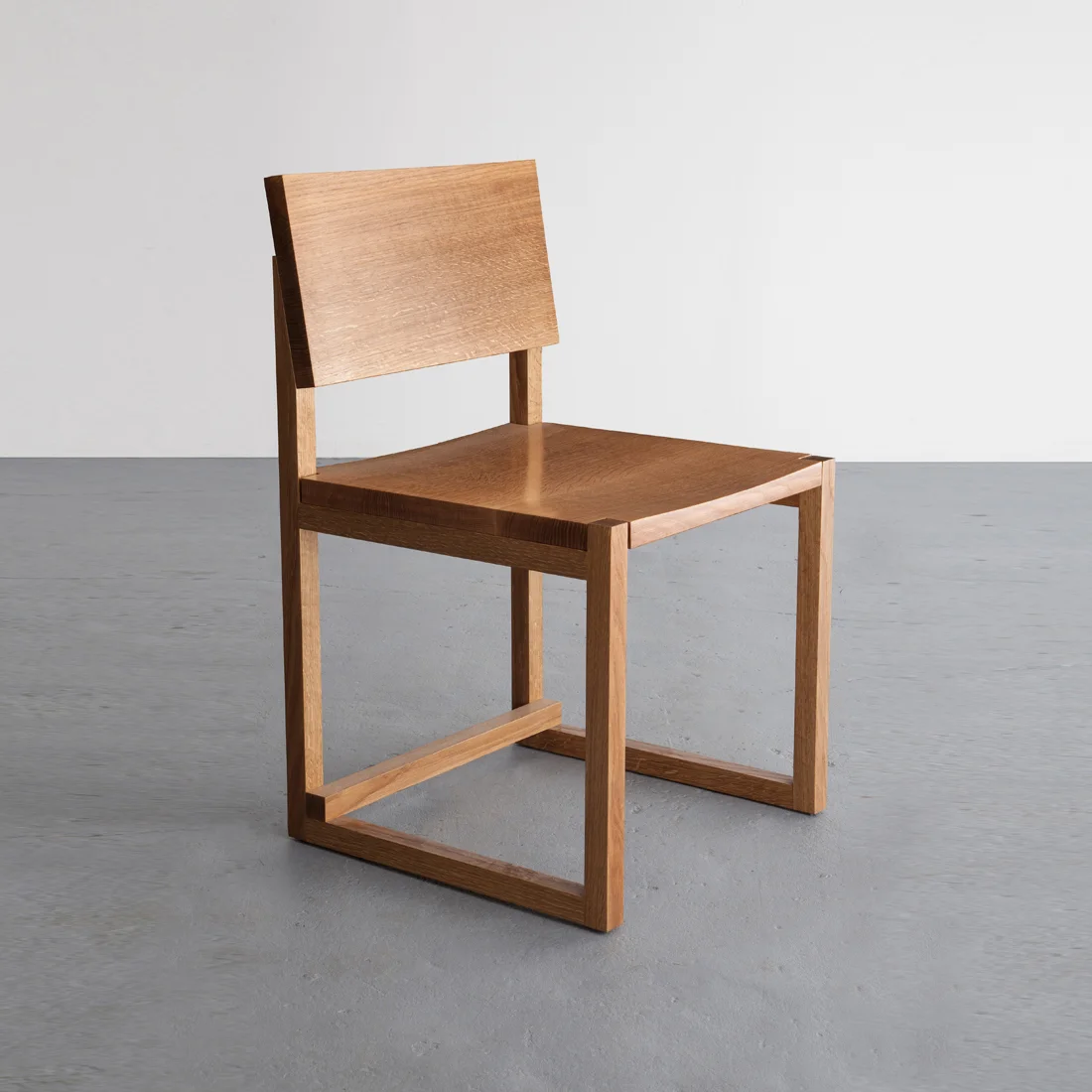 SQ Dining Chair Oak — David Gaynor Design