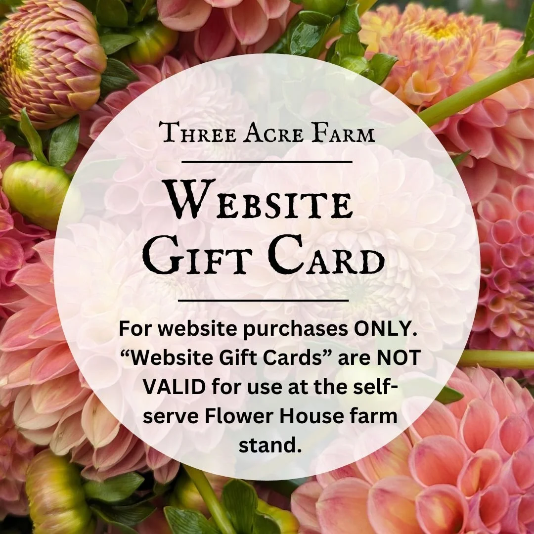 Gift Cards — Three Acre Farm