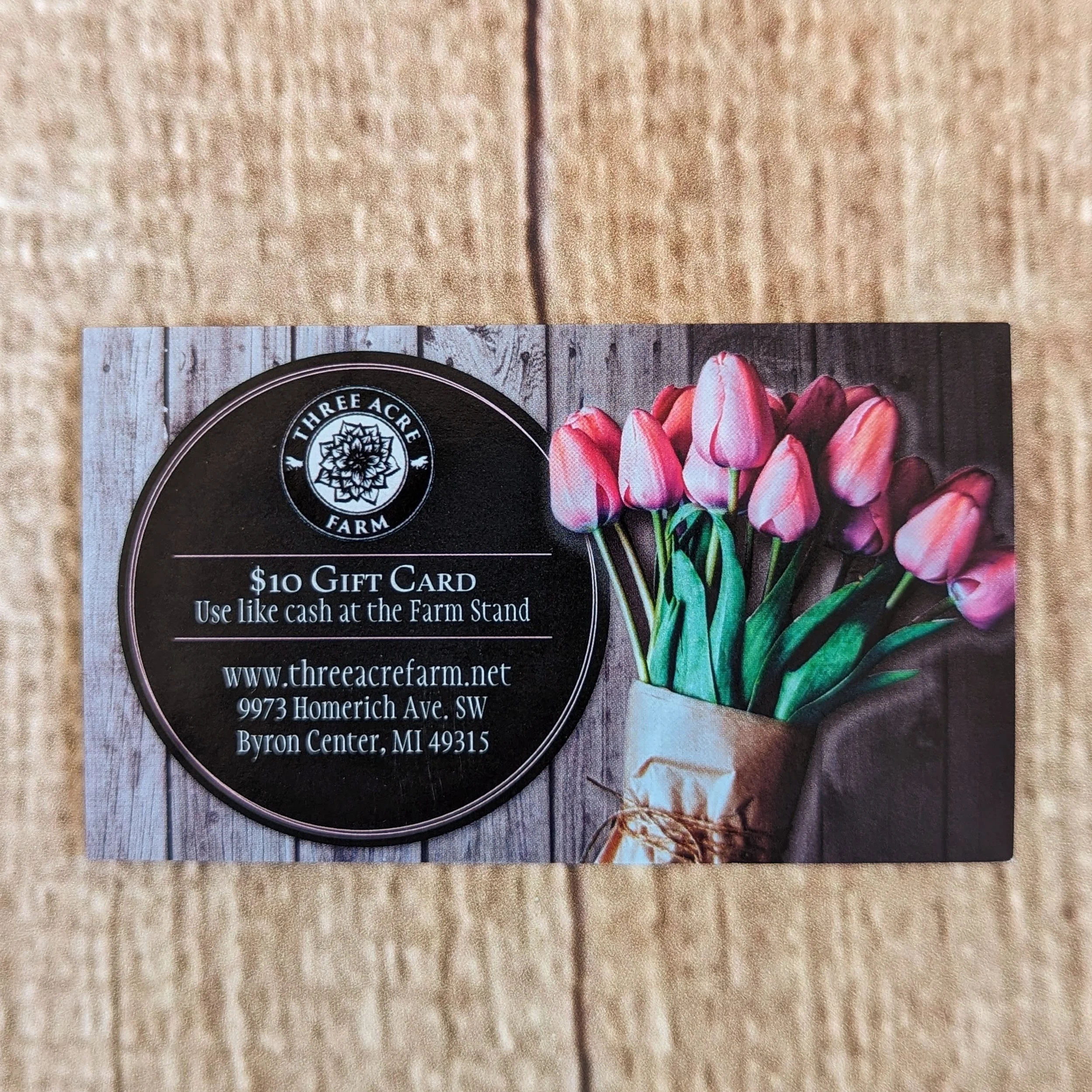 Gift Cards — Three Acre Farm