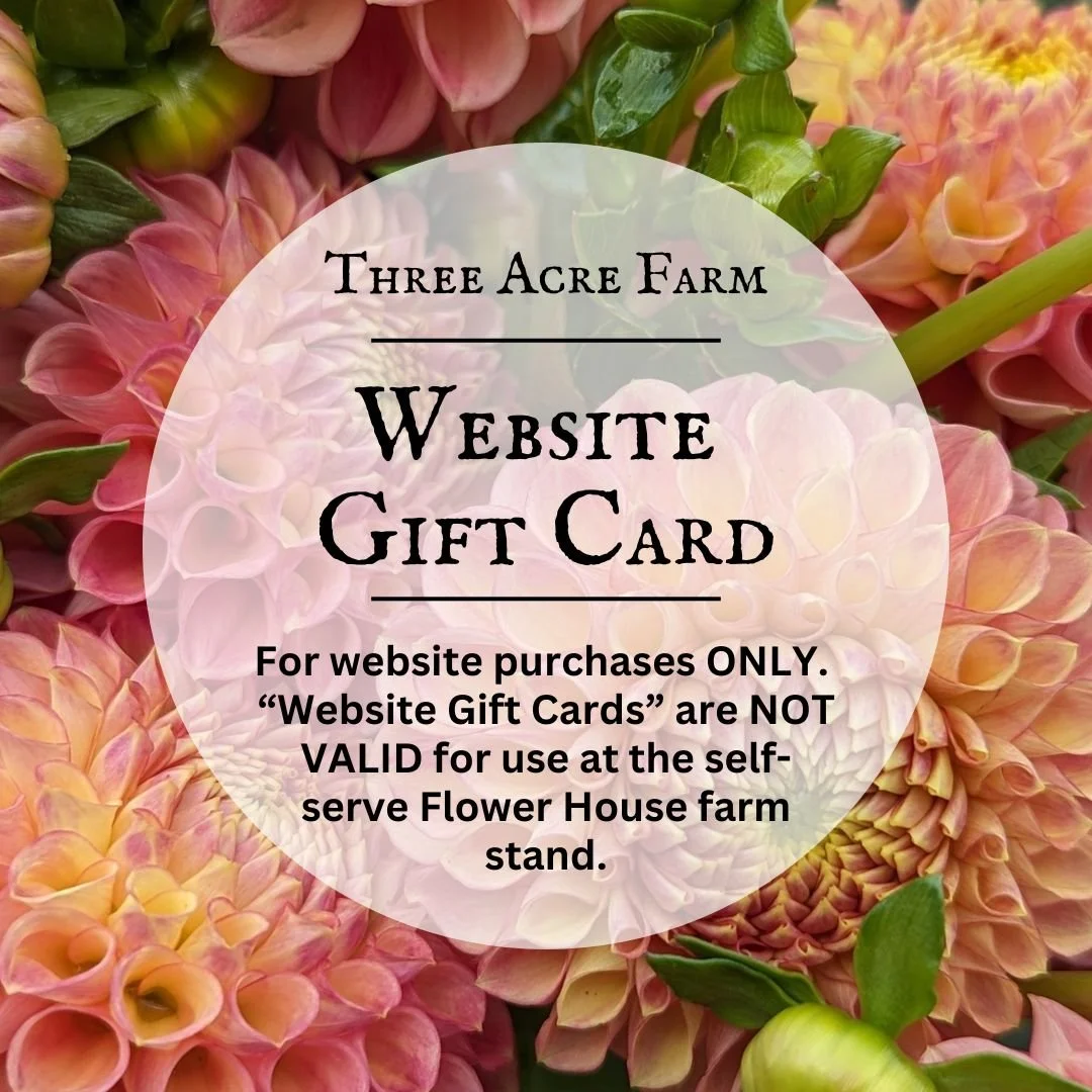 Gift Cards — Three Acre Farm