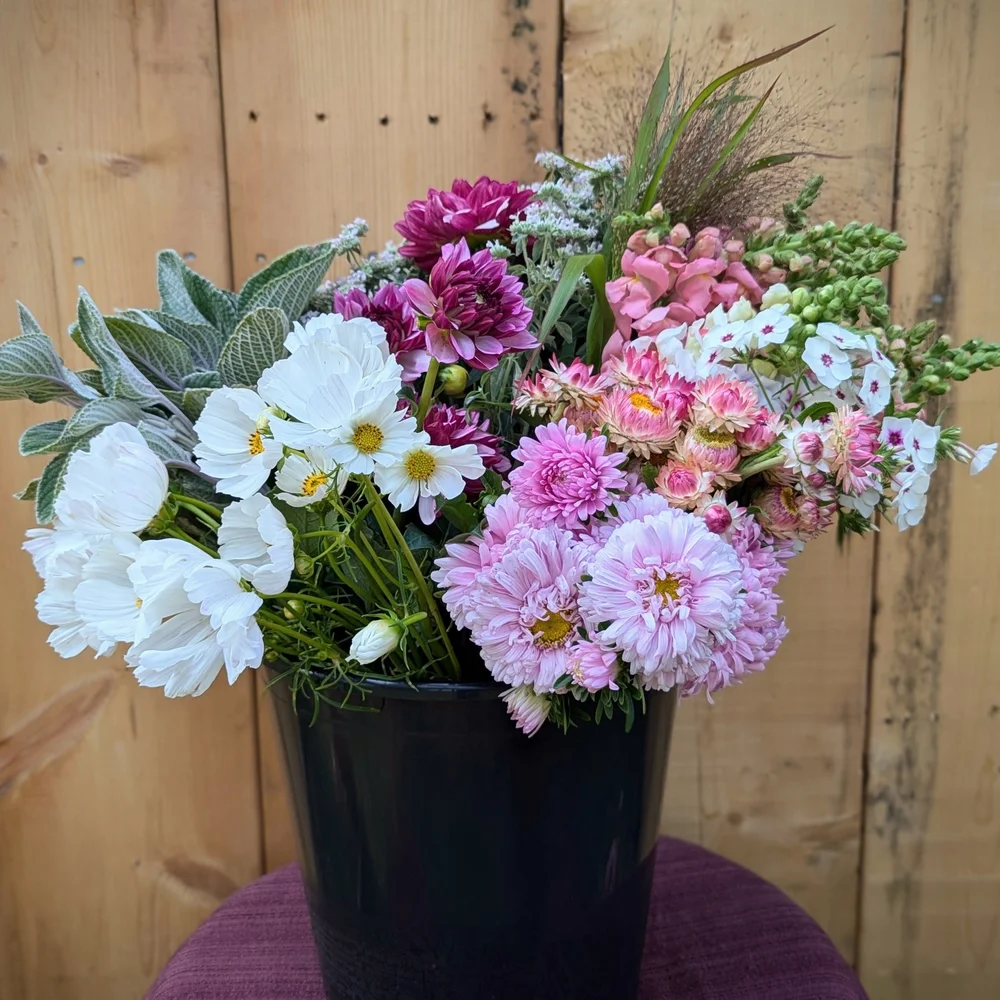 DIY Bulk Flower Buckets — Three Acre Farm
