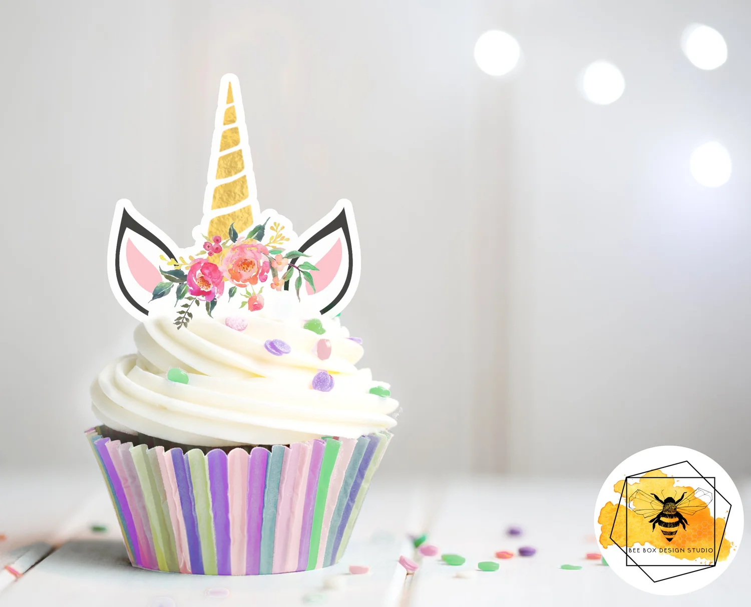 Unicorn Cupcake Toppers