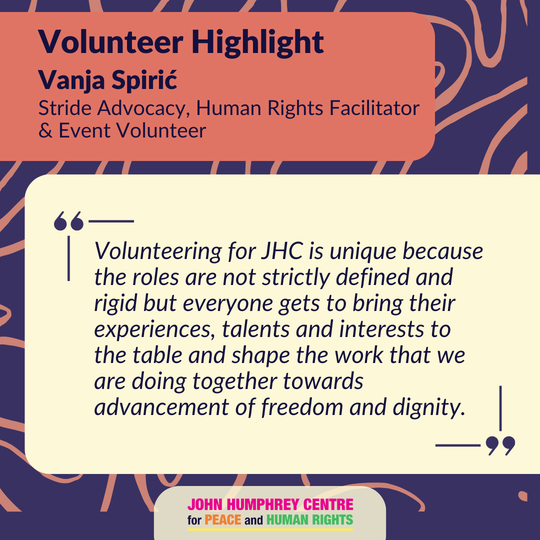 September 2023 Volunteer Highlight: Lisa Vance and Vanja Spirić — John ...