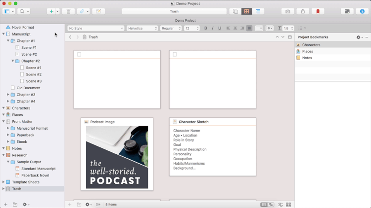 An Overview of The Scrivener Binder — Well-Storied.