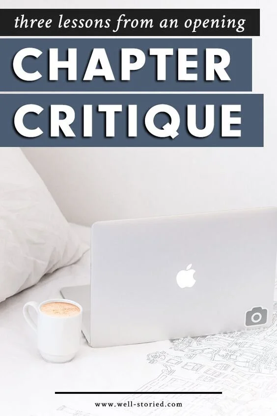Three Lessons Learned From a ‘First Three Chapters’ Critique — Well ...