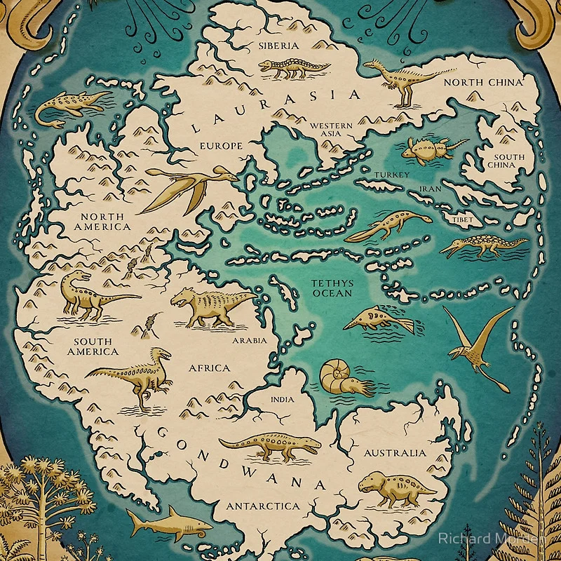 TRIASSIC Period World Map PANGEA Map By MarioLanzas On, 49% OFF