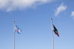 Pride and Transgender flag fly together for the first time at Nanaimo ...