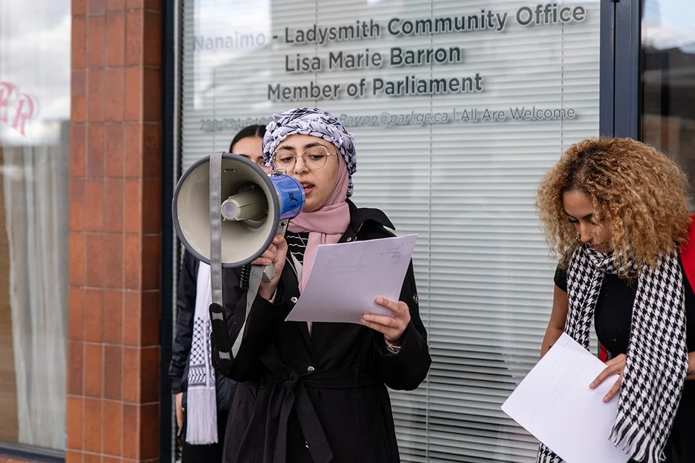 Hundreds in Nanaimo march for a ceasefire in Gaza — CHLY 101.7FM ...