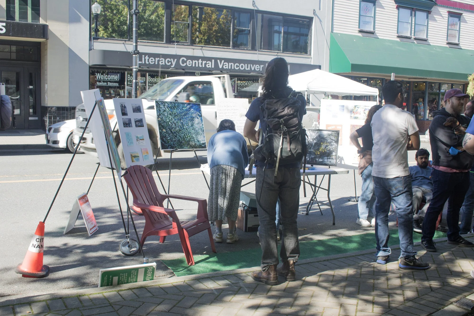 Groups take over parking spaces in downtown Nanaimo to showcase a no ...