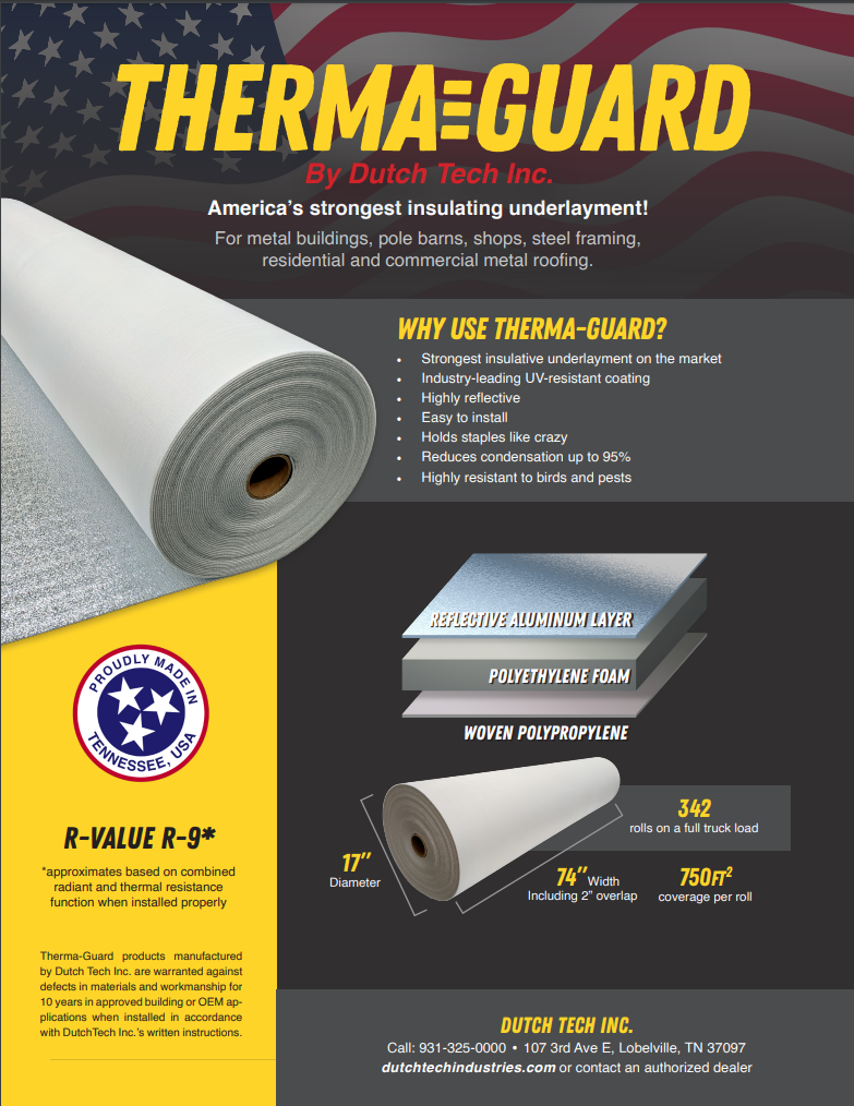 THERMA GUARD By Dutch Tech Inc. — MIDCO Building Products