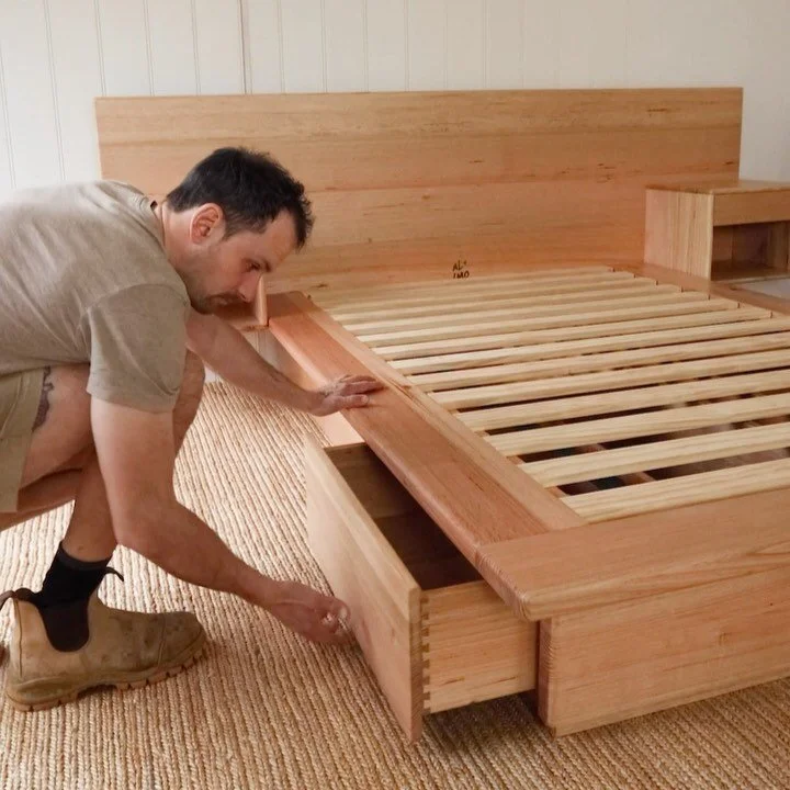 Platform Drawer Bed — Al + Imo | Custom Timber Furniture & DIY Australia