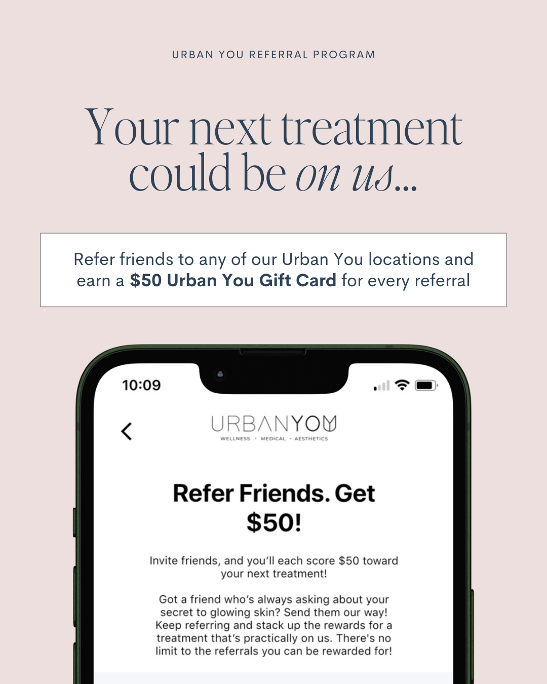 Our Referral Program — Urban You Med Spa