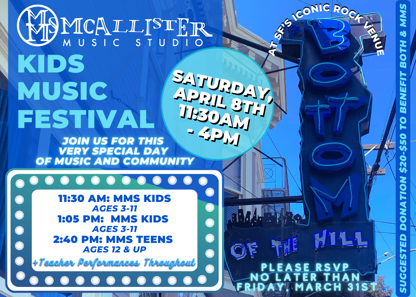 MMS Kids Music Festival — McAllister Music Studio