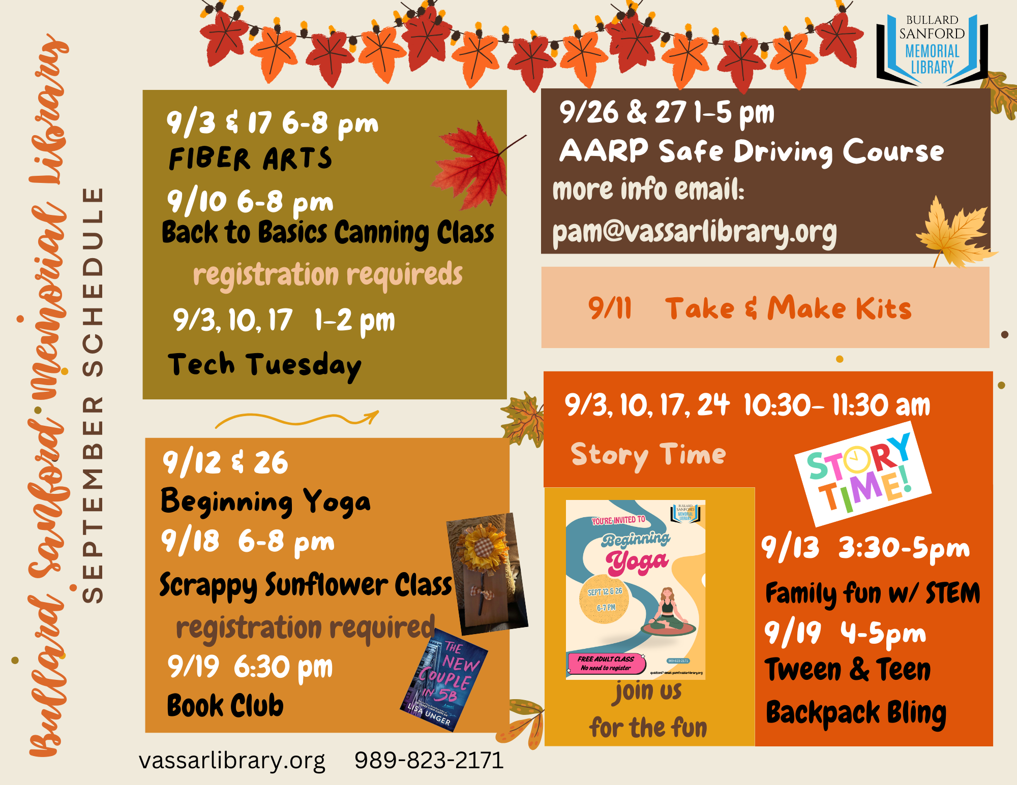 Calendar — Bullard Sanford Memorial Library