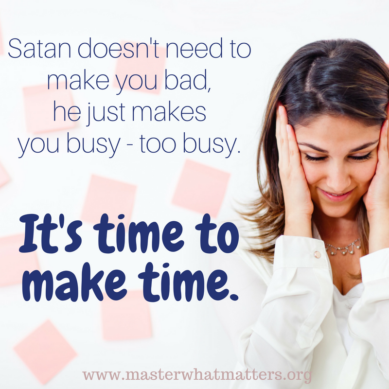 It's Time to Make Time — Pam Pegram