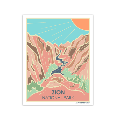 Zion National Park Sticker Stickers Paper etna.com.pe