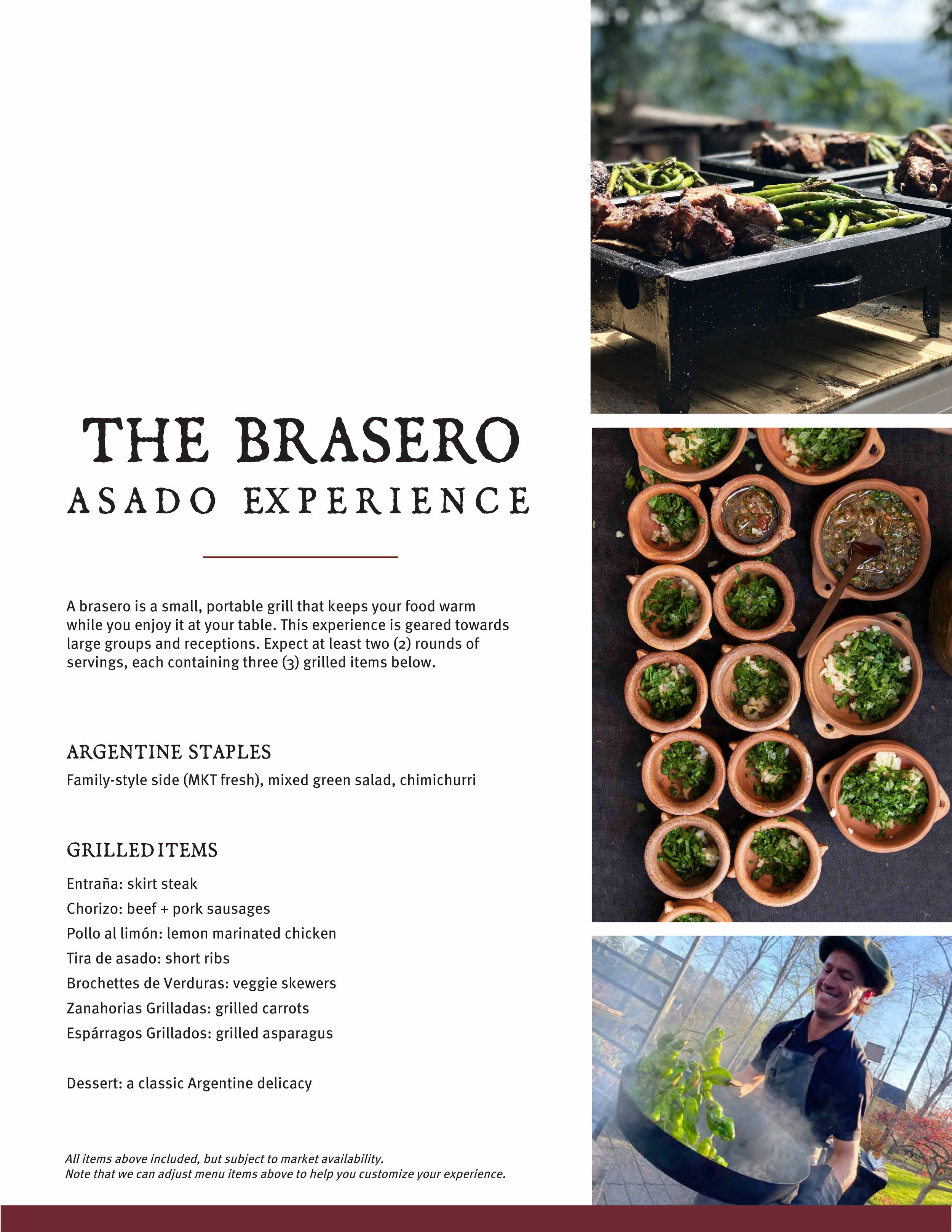 Argentine Asado Experience | Asado Menu — Panoram Asados