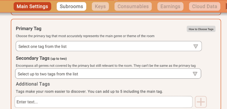 Room Tags — Rec Room