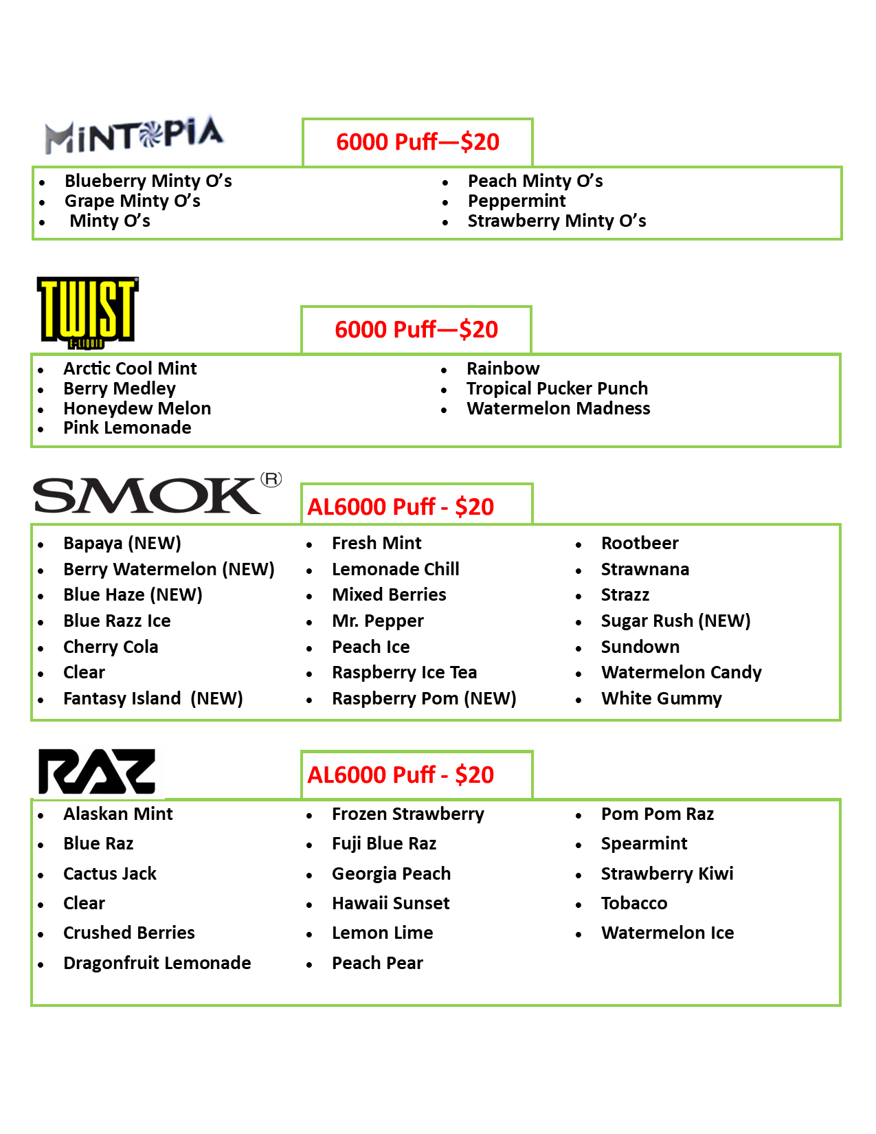 Disposables — The Vape Shop