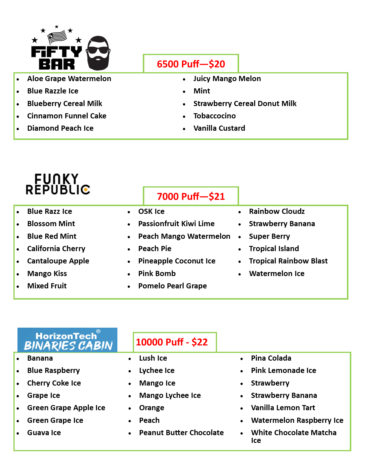 Disposables — The Vape Shop