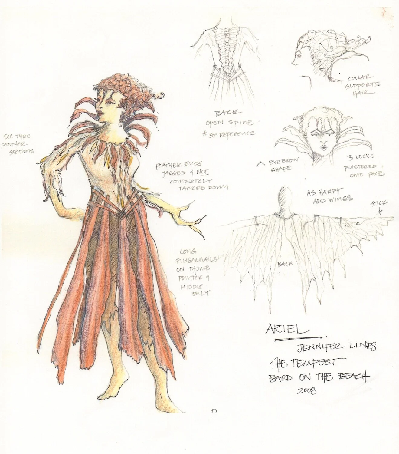 The Tempest Ariel Drawing