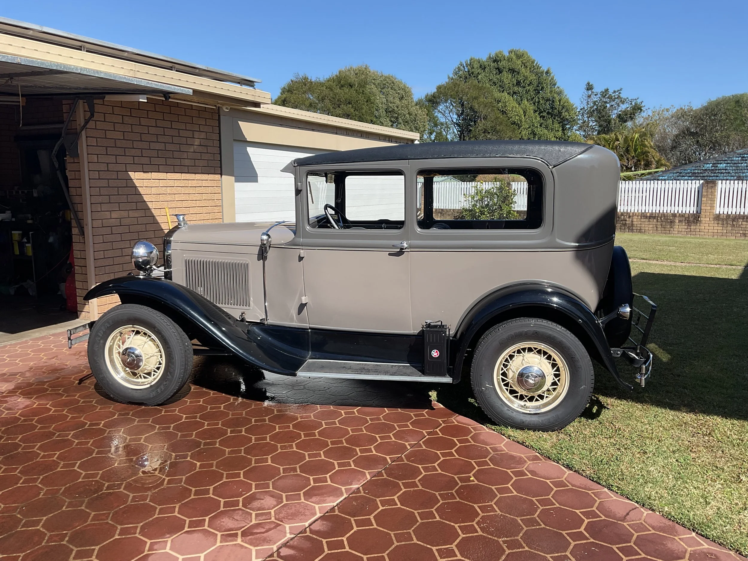 Model A Tudor 1930 Left hand drive + Tilt Trailer — Austin Motor ...