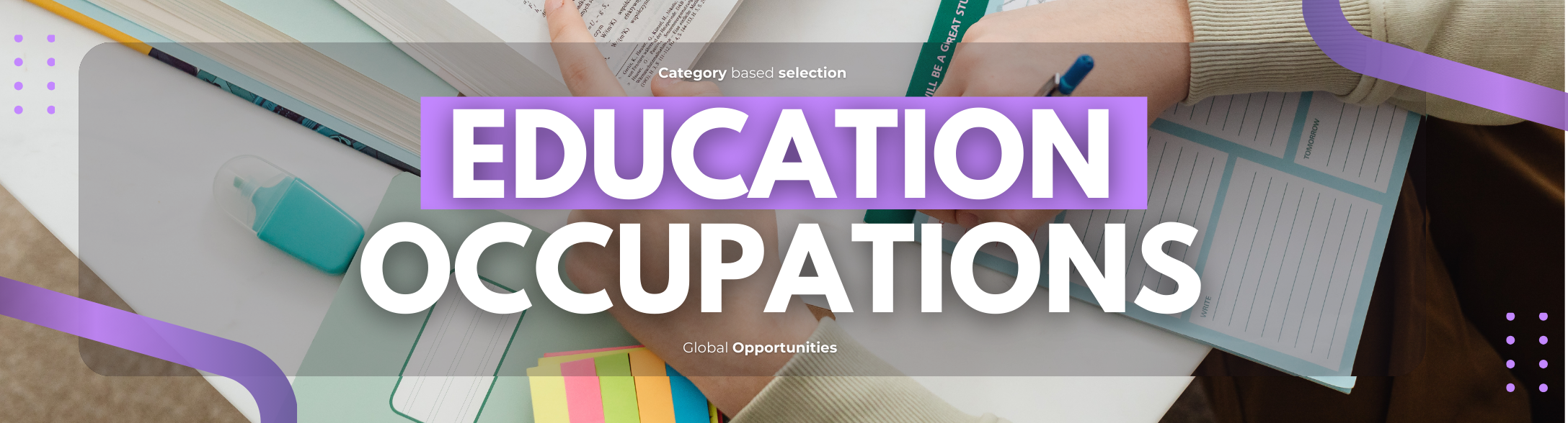 EDUCATION OCCUPATIONS — Global Opportunities