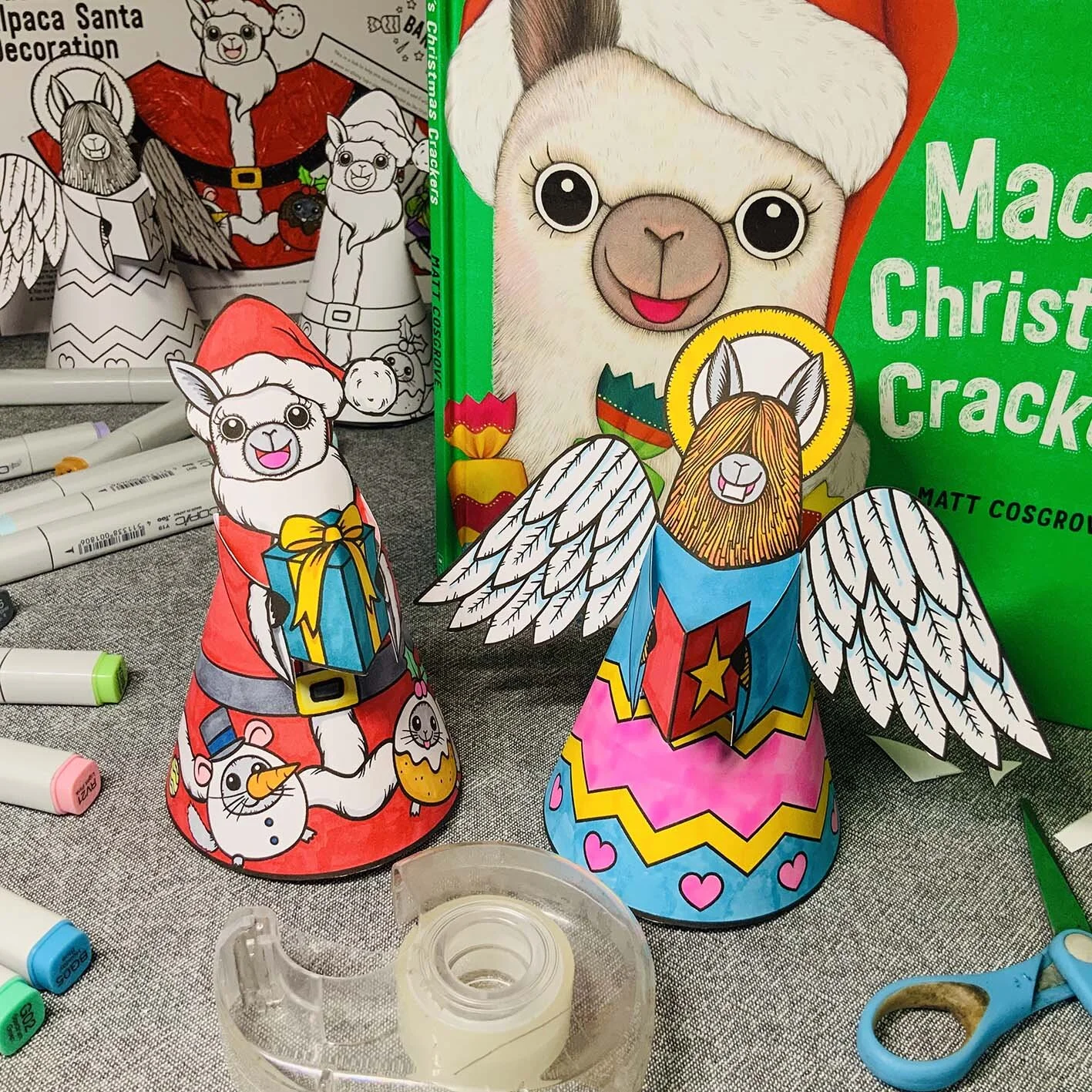 MAKE YOUR OWN MACCA THE ALPACA CHRISTMAS DECORATIONS — Matt Cosgrove