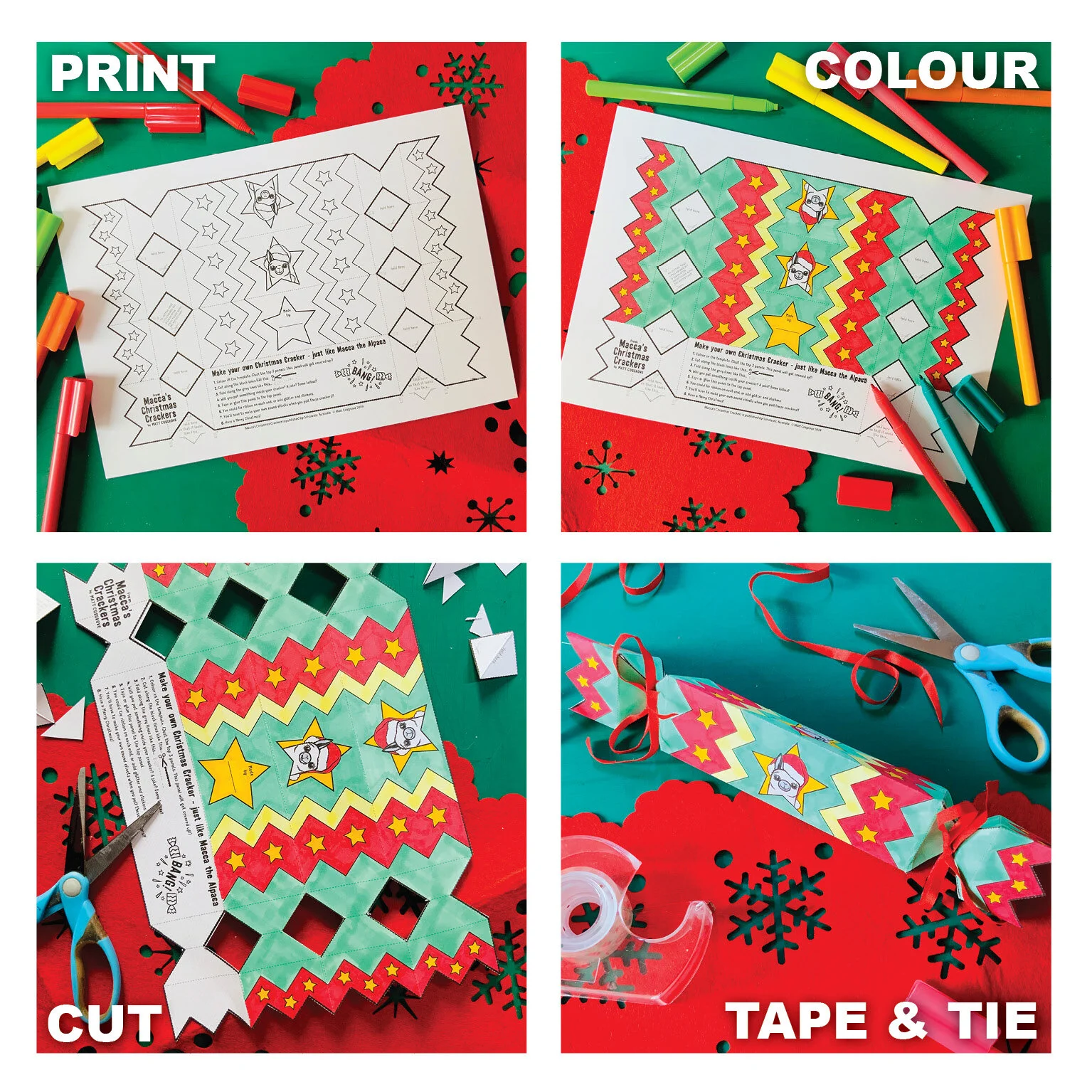 MAKE YOUR OWN CHRISTMAS CRACKERS - JUST LIKE MACCA THE ALPACA — Matt ...